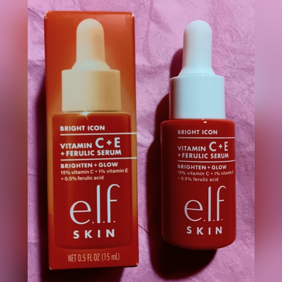 ELF | Skincare | Elf Nib Brighten Glow Serum Skin Wvitamin C Vitamin E ...